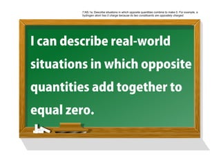 I can statements 7th grade cc math - ns | PPT