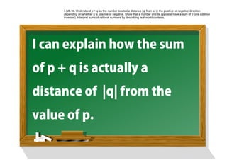 I can statements 7th grade cc math - ns | PPT