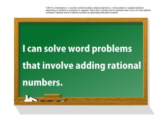 I can statements 7th grade cc math - ns | PPT