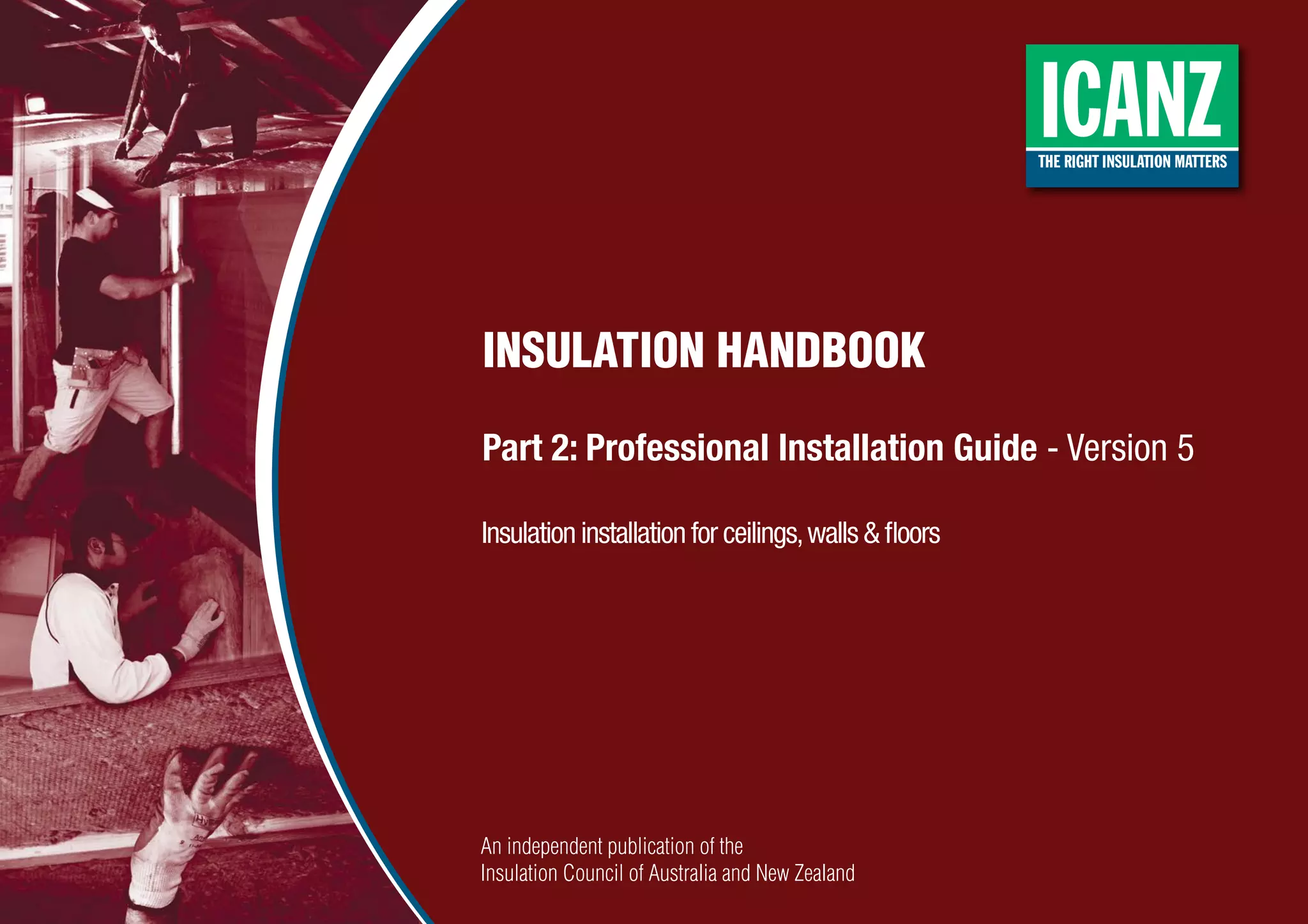 ICANZ Insulation installation handbook P:2 V:5 | PDF