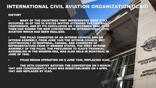 101 of International Civil Aviation Organizations (ICAO) | PPTX