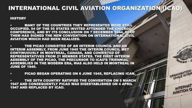 101 of International Civil Aviation Organizations (ICAO) | PPT