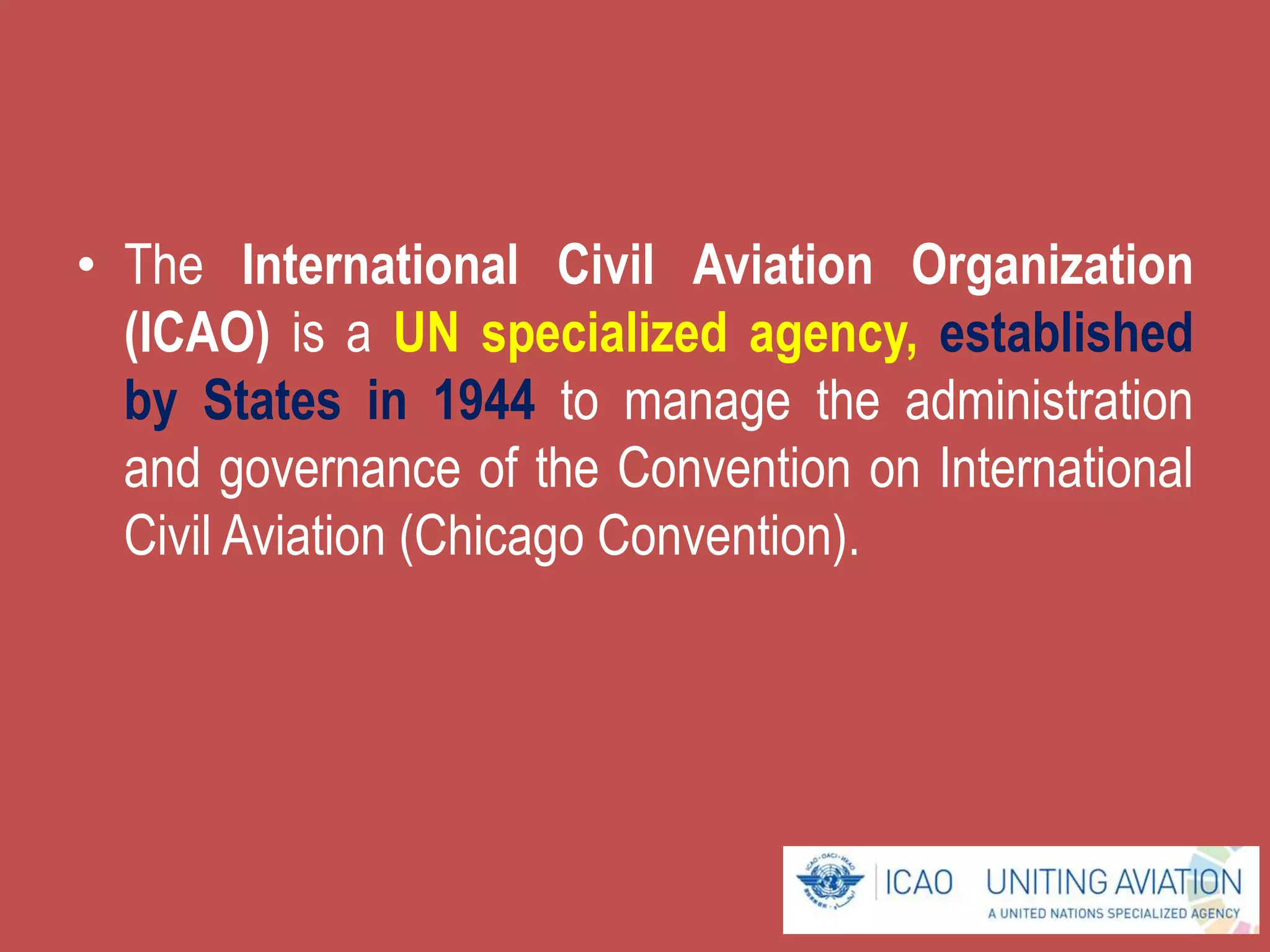 International Civil Aviation Organisation | PPTX