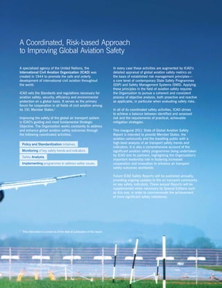 ICAO - State of Global aviation Safety 2011 | PDF