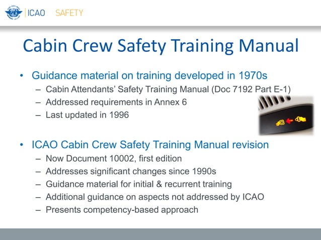 ICAO Cabin Crew Safety Training Manual | PDF