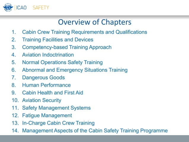 ICAO Cabin Crew Safety Training Manual | PDF