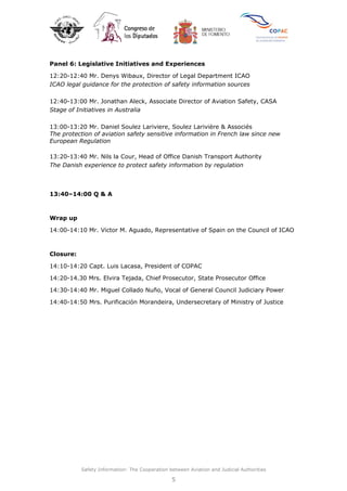 ICAO-COPAC seminar agenda English | PDF