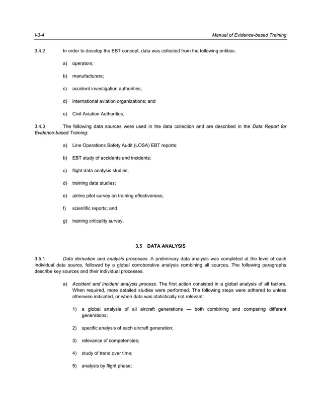 Icao doc 9995 manual of evidence based training