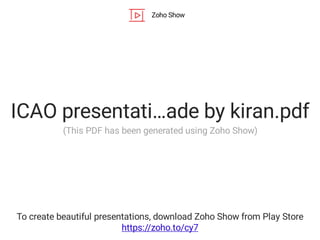 ICAO presentation made by kiran.pdf