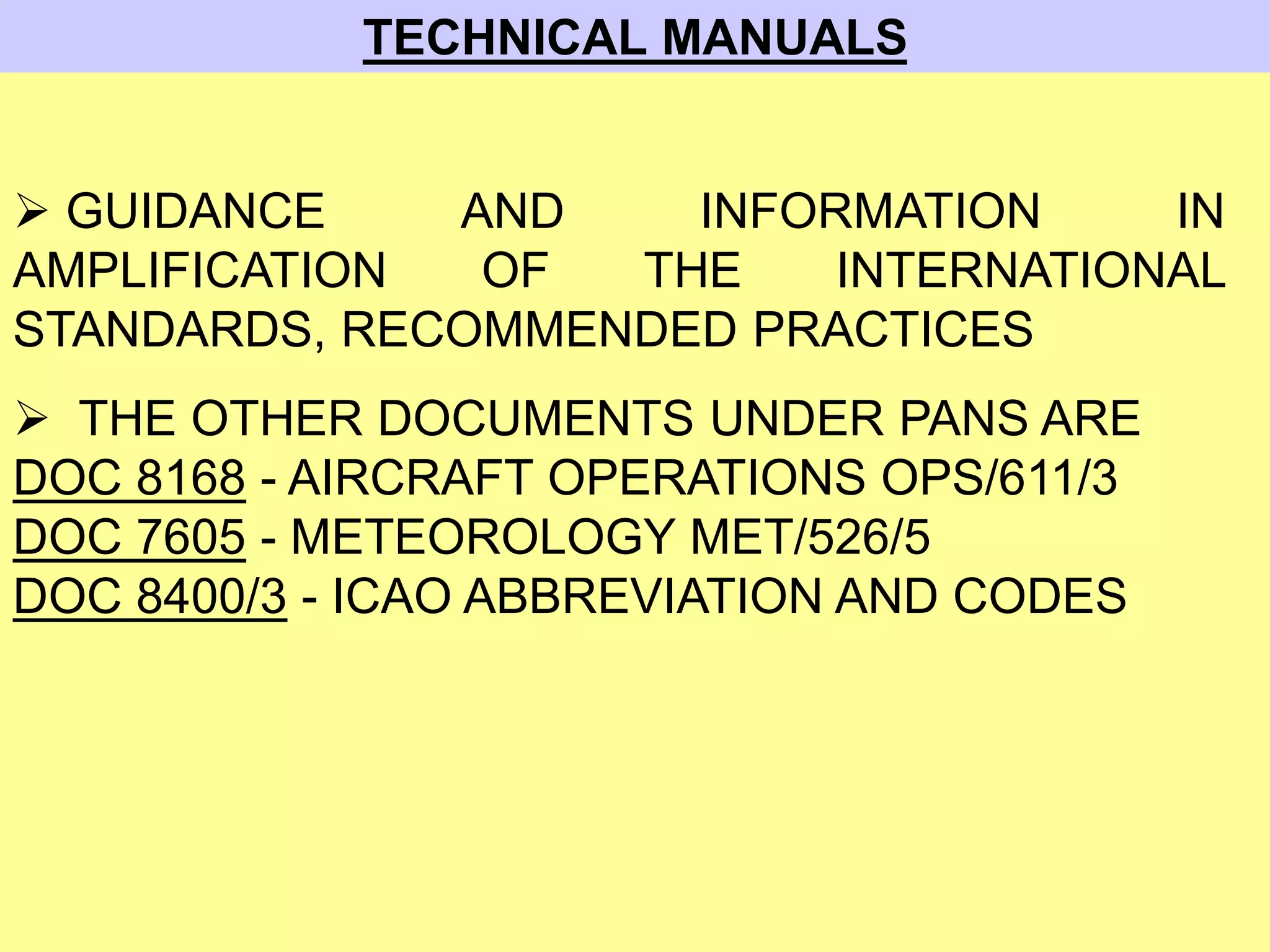 ICAO PUBLICATIONS.ppt