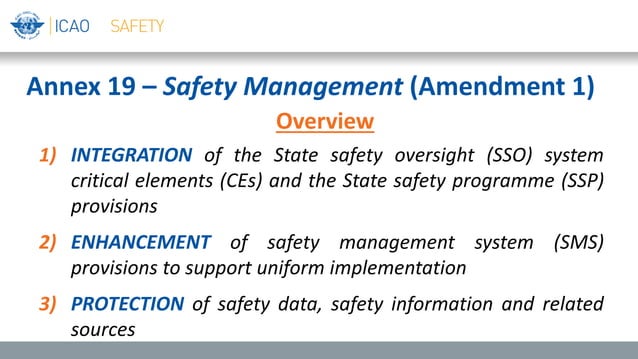 ICAO Safety Management SARPs - Development and Evolution | PDF ...