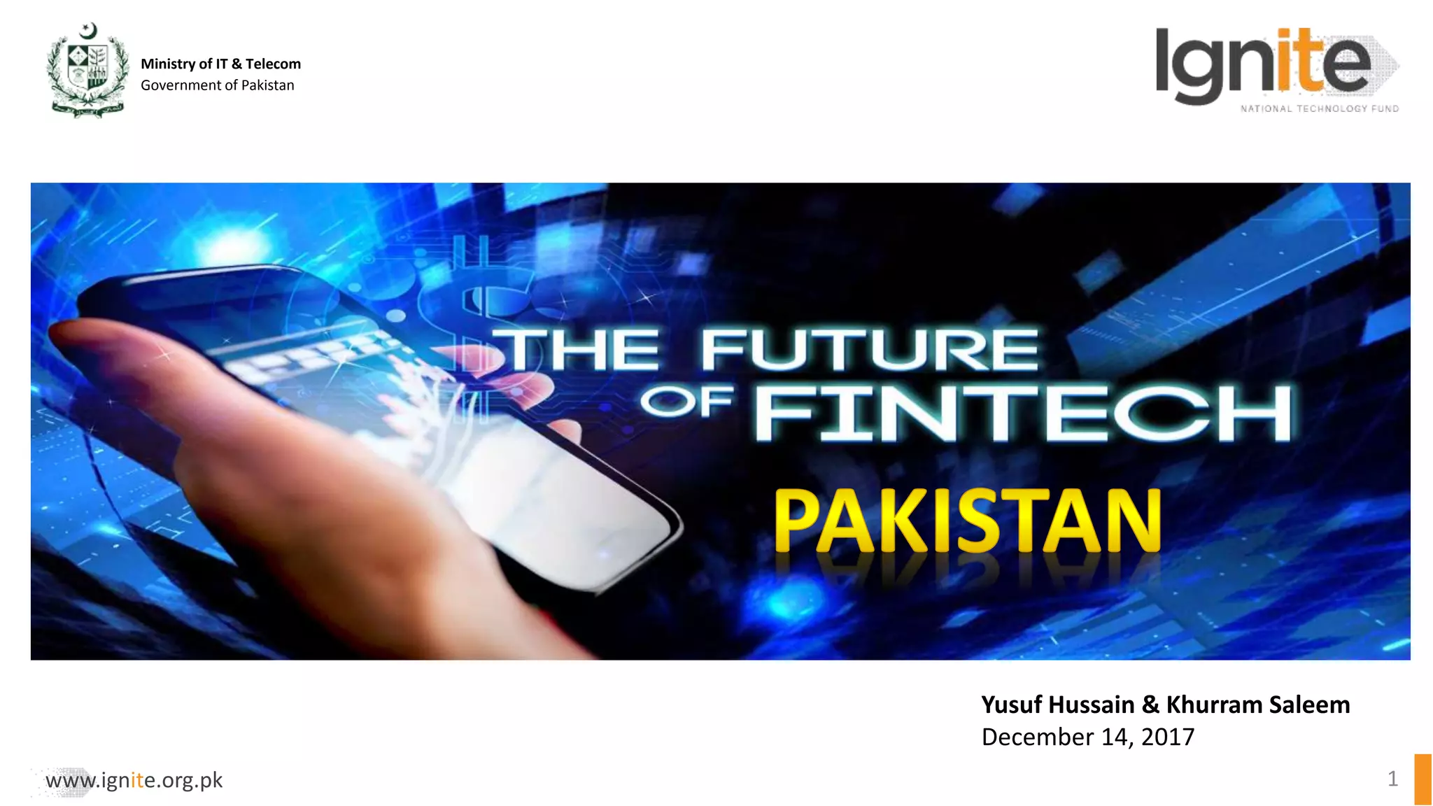Future of FinTech in Pakistan | PPTX