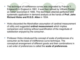 Indifference Curve Analysis PPT | PPT