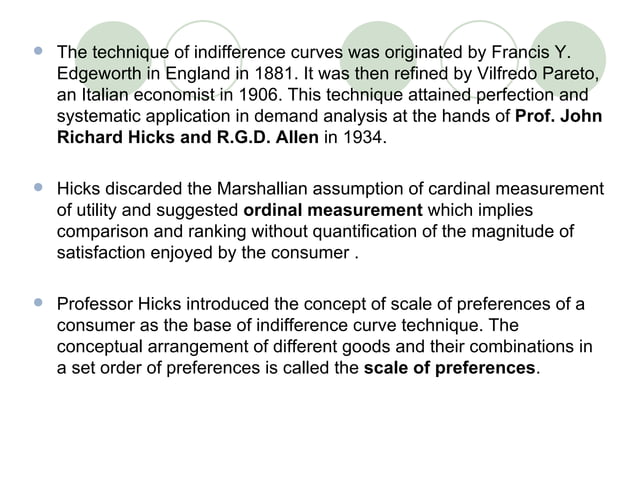Indifference Curve Analysis PPT | PPT | Economy | Business and Finance