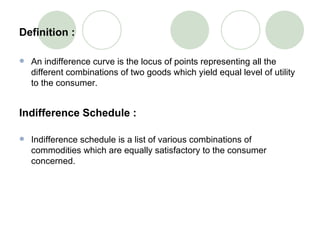 Indifference Curve Analysis PPT | PPT