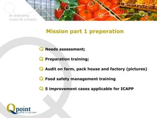 ICAPP trainingcold chain by Q-Point | PPT | Food Industry | Industries
