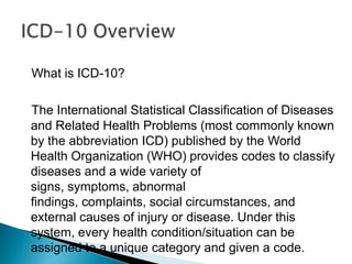 ICD-10 Presentation | PPTX