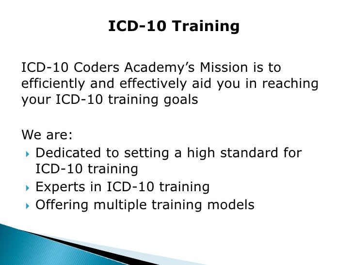 ICD-10 Training