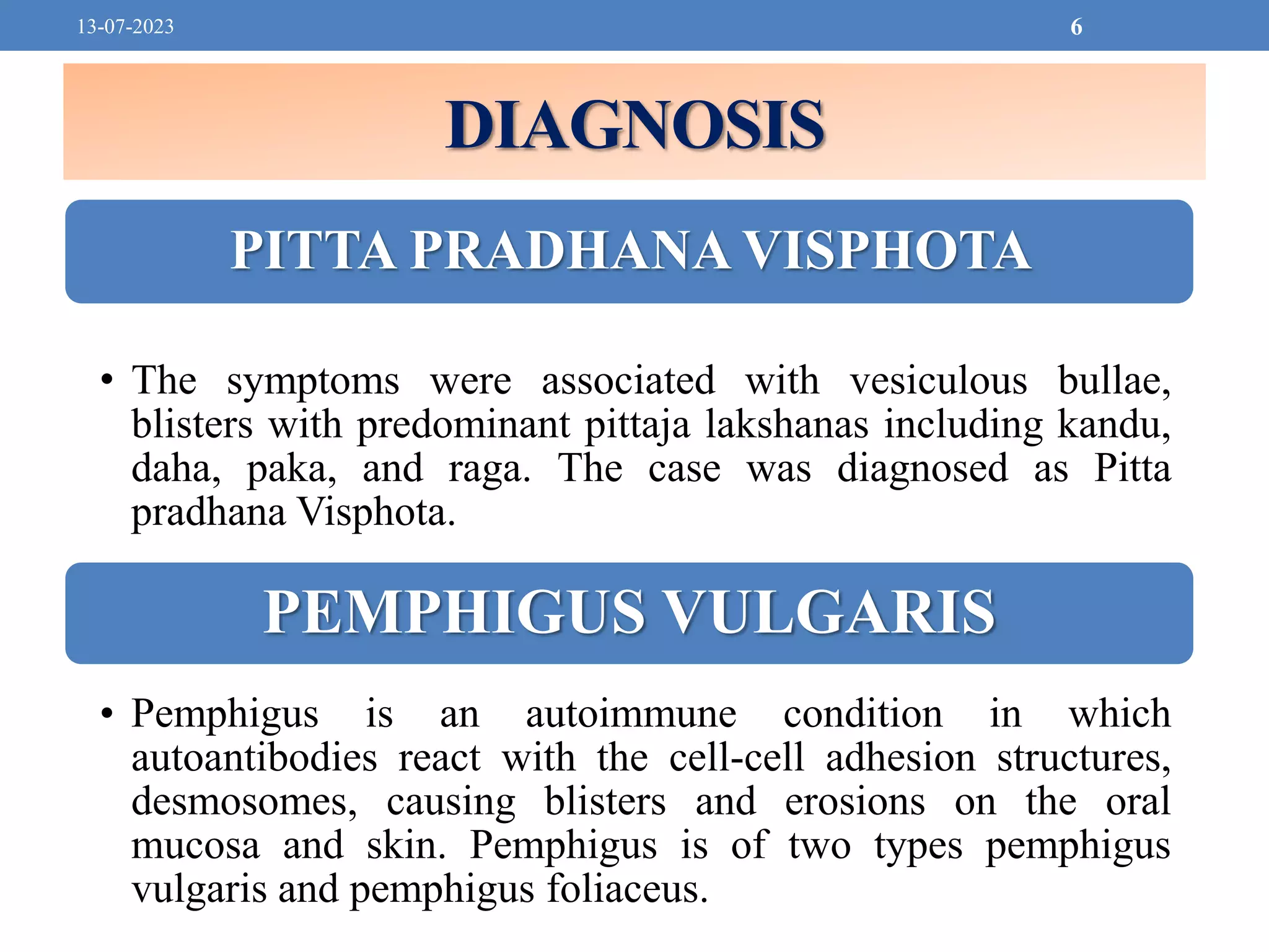 Management of Pemphigus vulgaris A Rare case study By DR AJITH KUMAR | PPTX