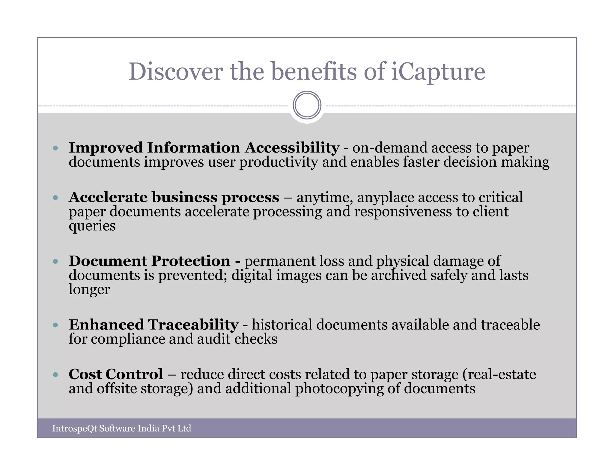 IntrospeQt iCapture Product Overview | PDF