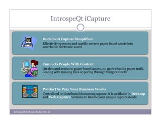 IntrospeQt iCapture Product Overview | PDF