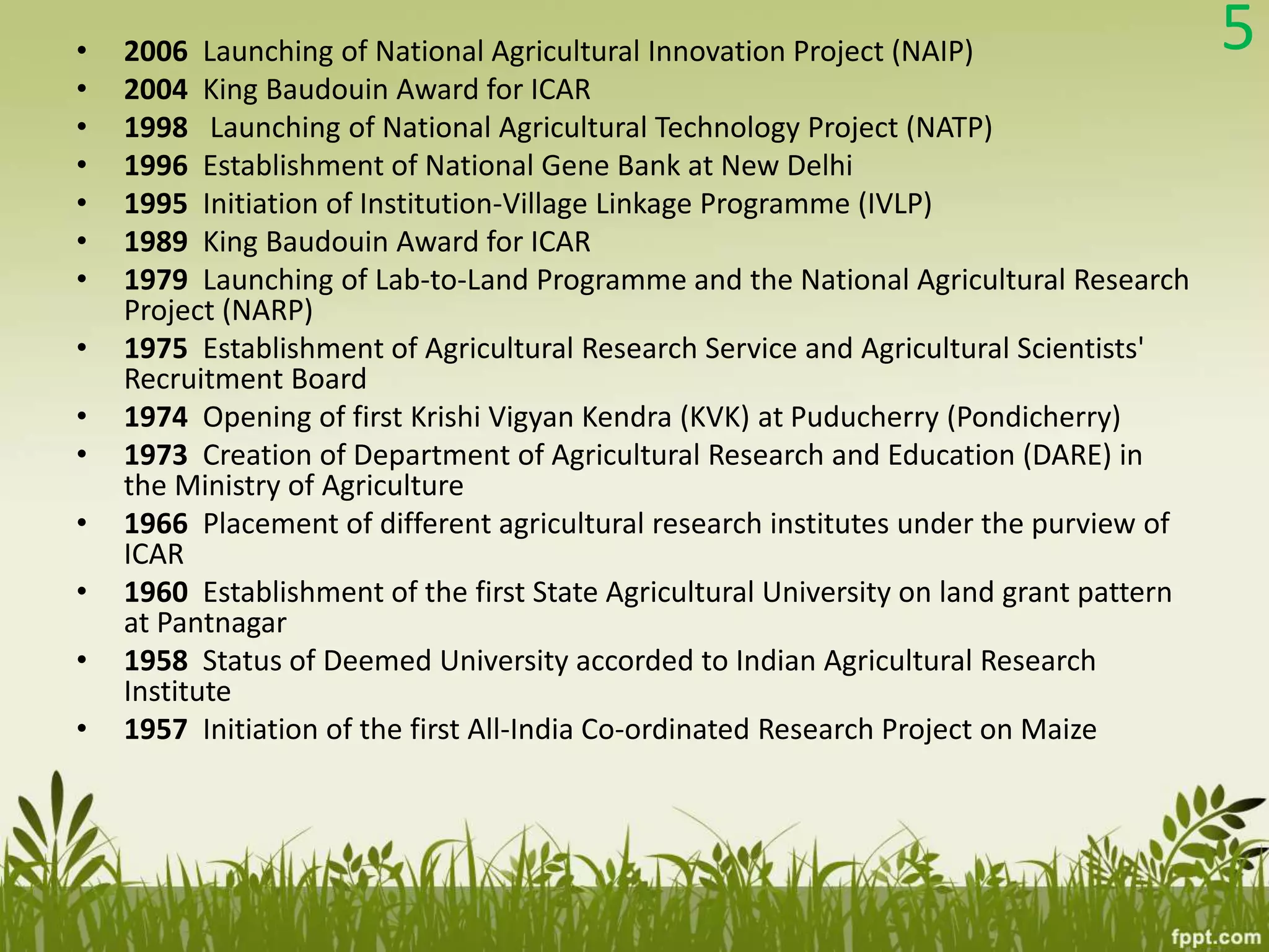 Indian Council of Agricultural Research (ICAR) | PPTX