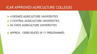 ICAR ADMISSION GUIDANCE | PPT