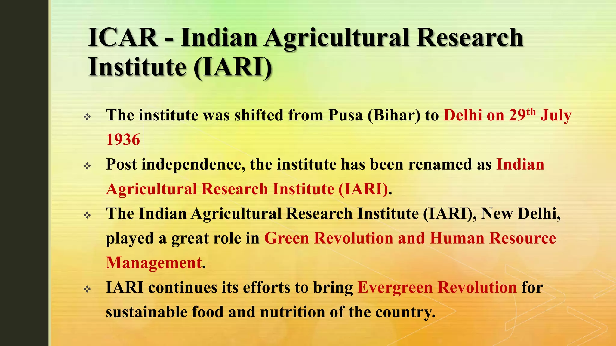 ICAR Indian Council of Agricultural Research.pptx