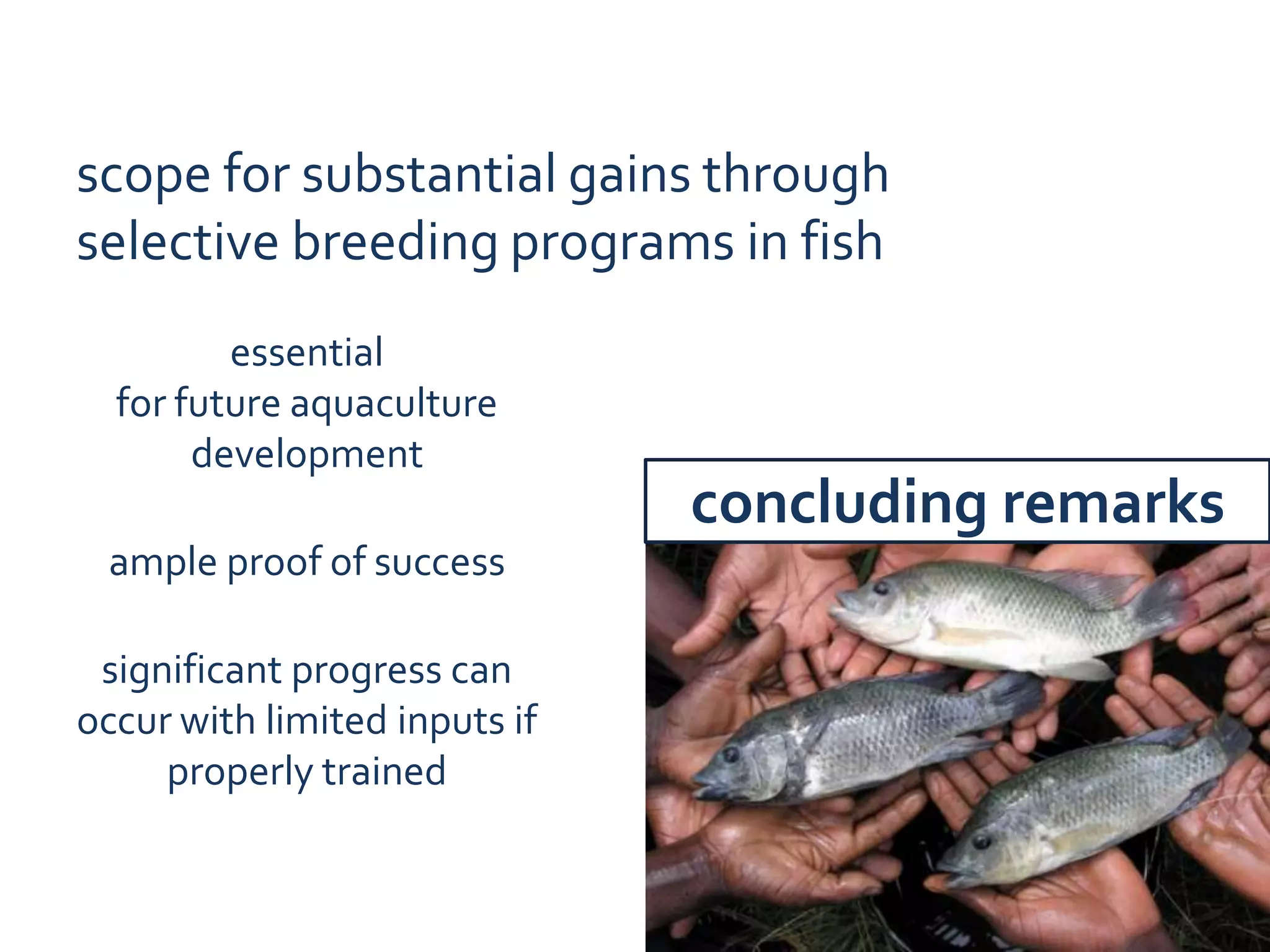 Selective breeding in fish and conservation of genetic resources for ...