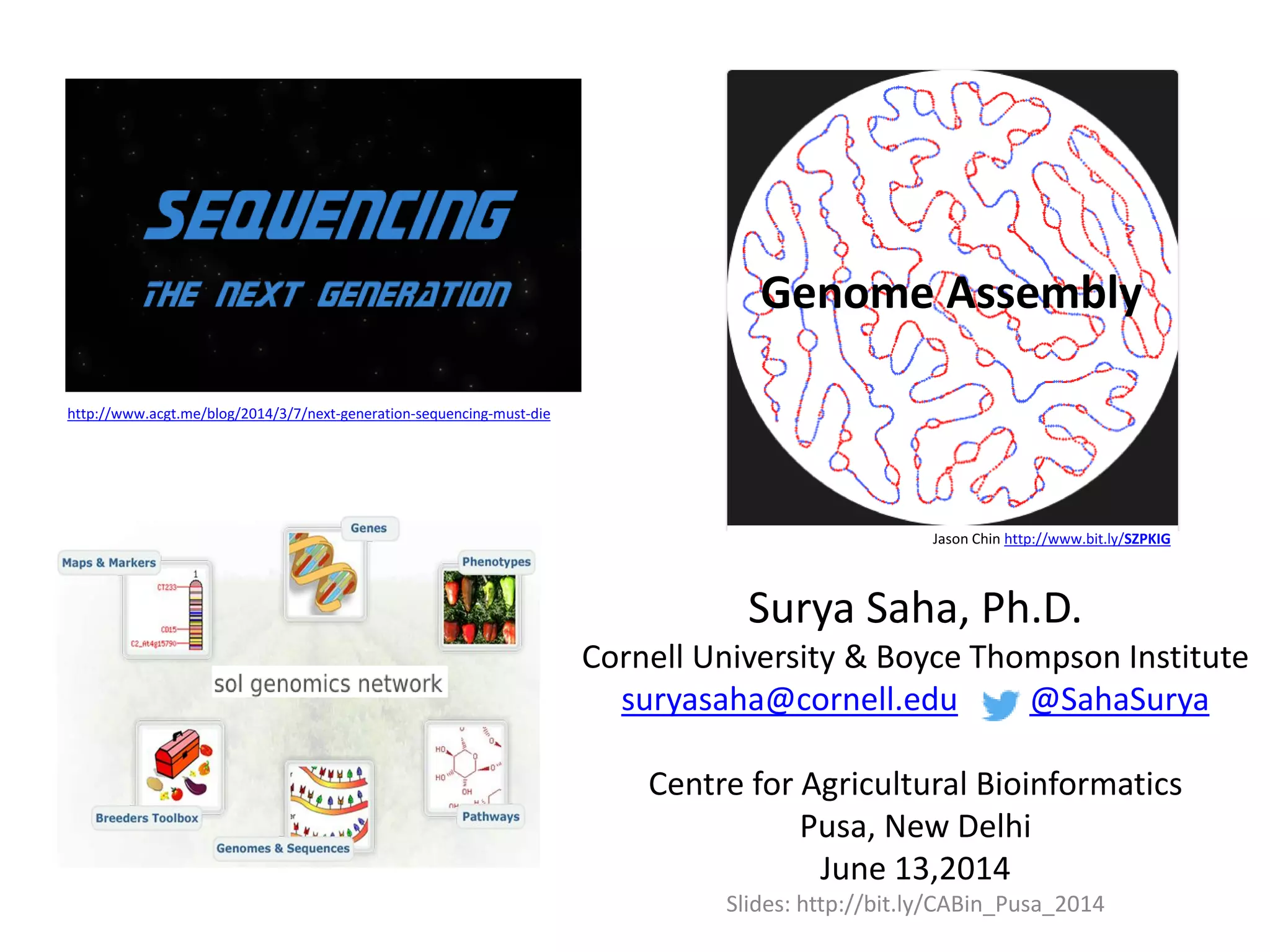 Sequencing, Genome Assembly and the SGN Platform | PDF