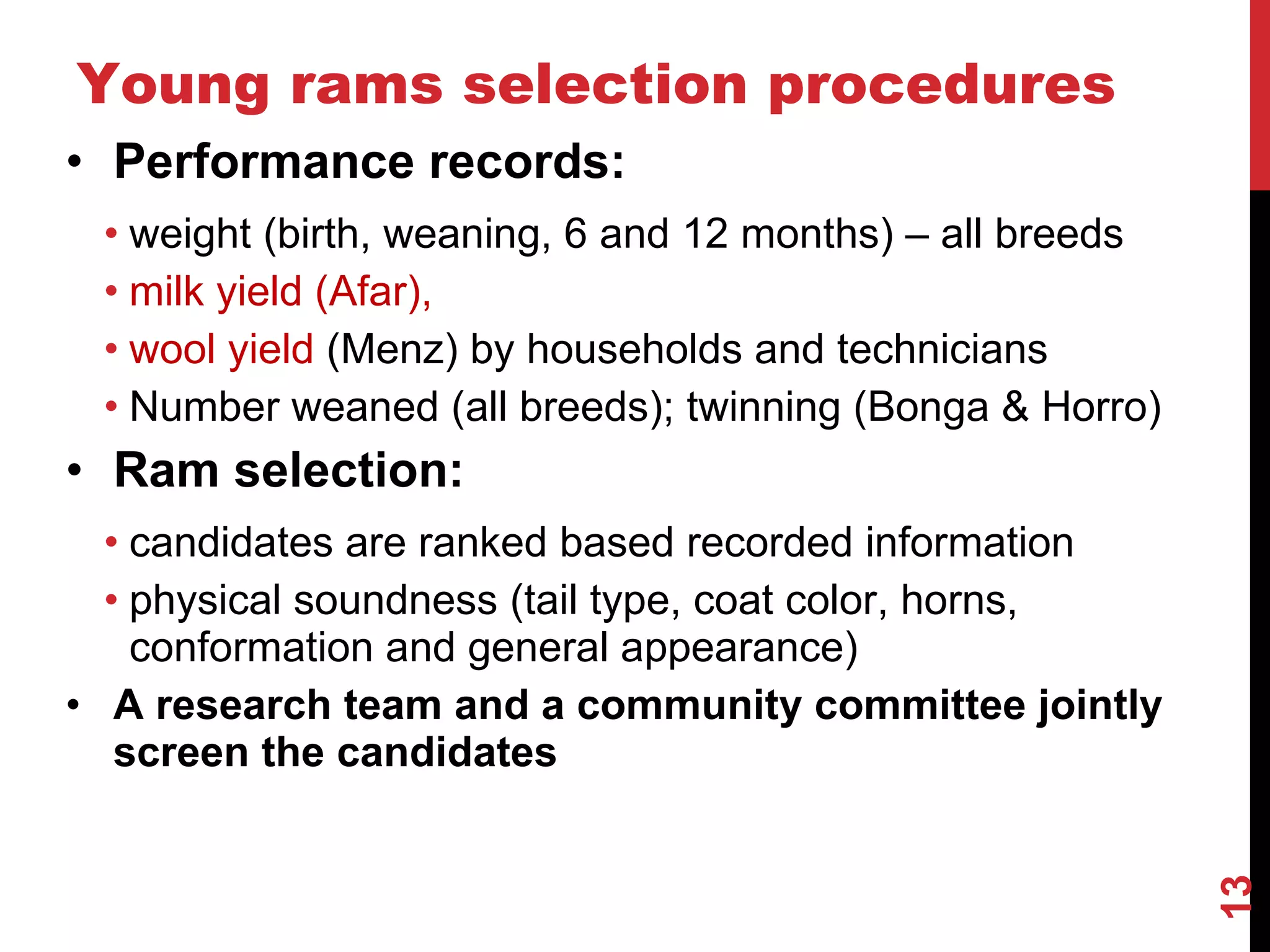 Community-based breeding programs for adapted sheep breeds in Ethiopia ...
