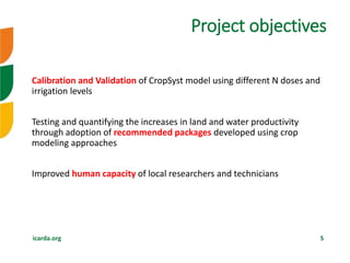 Improving Agricultural Water Productivity in the Indira Gandhi Nahar ...