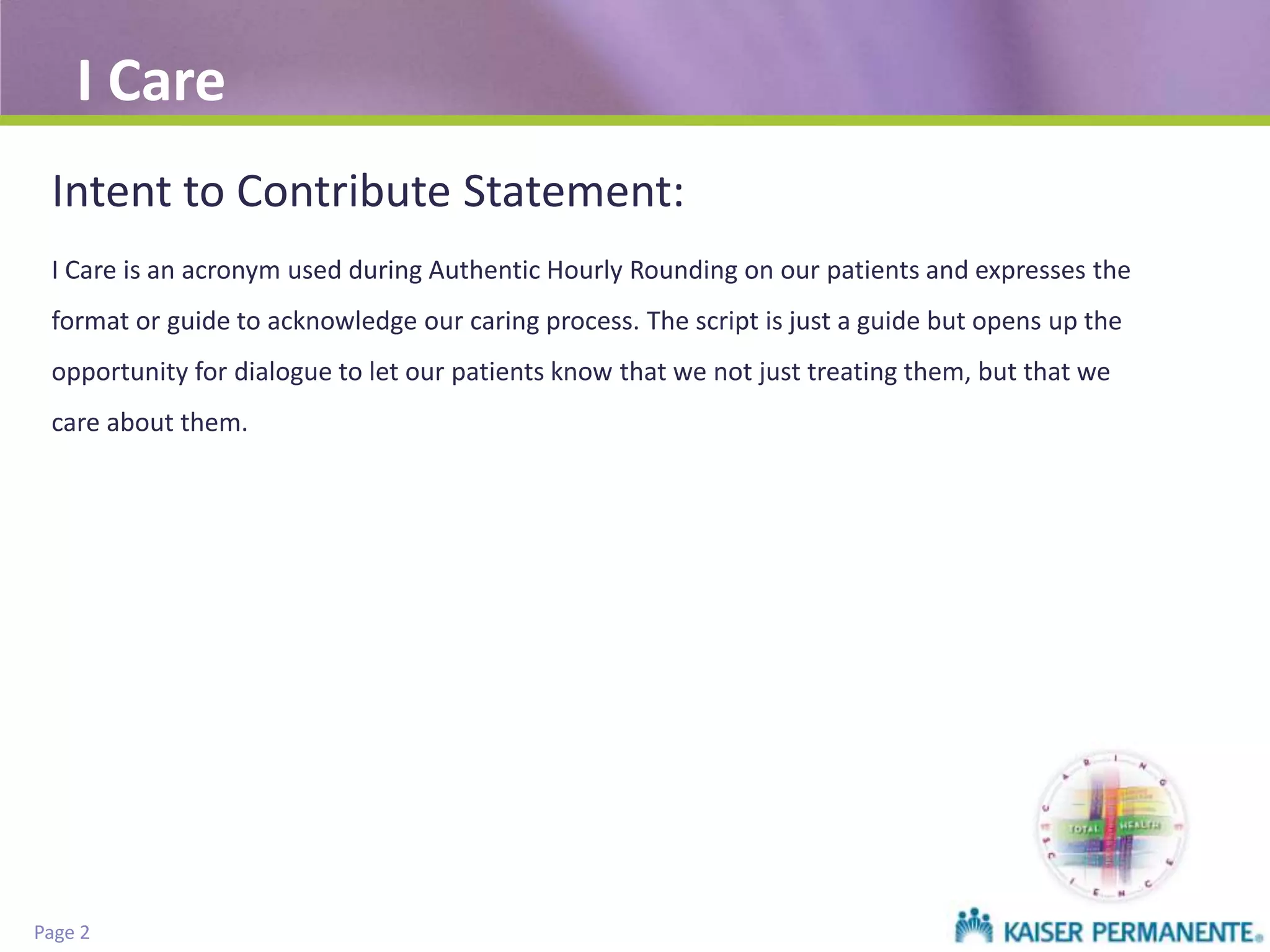 I Care | PPT