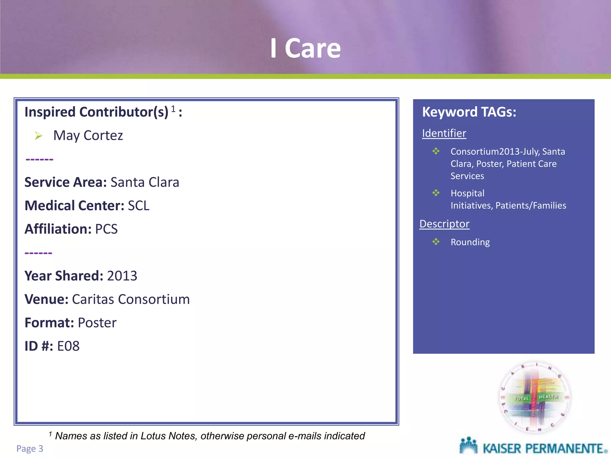 I Care | PPT
