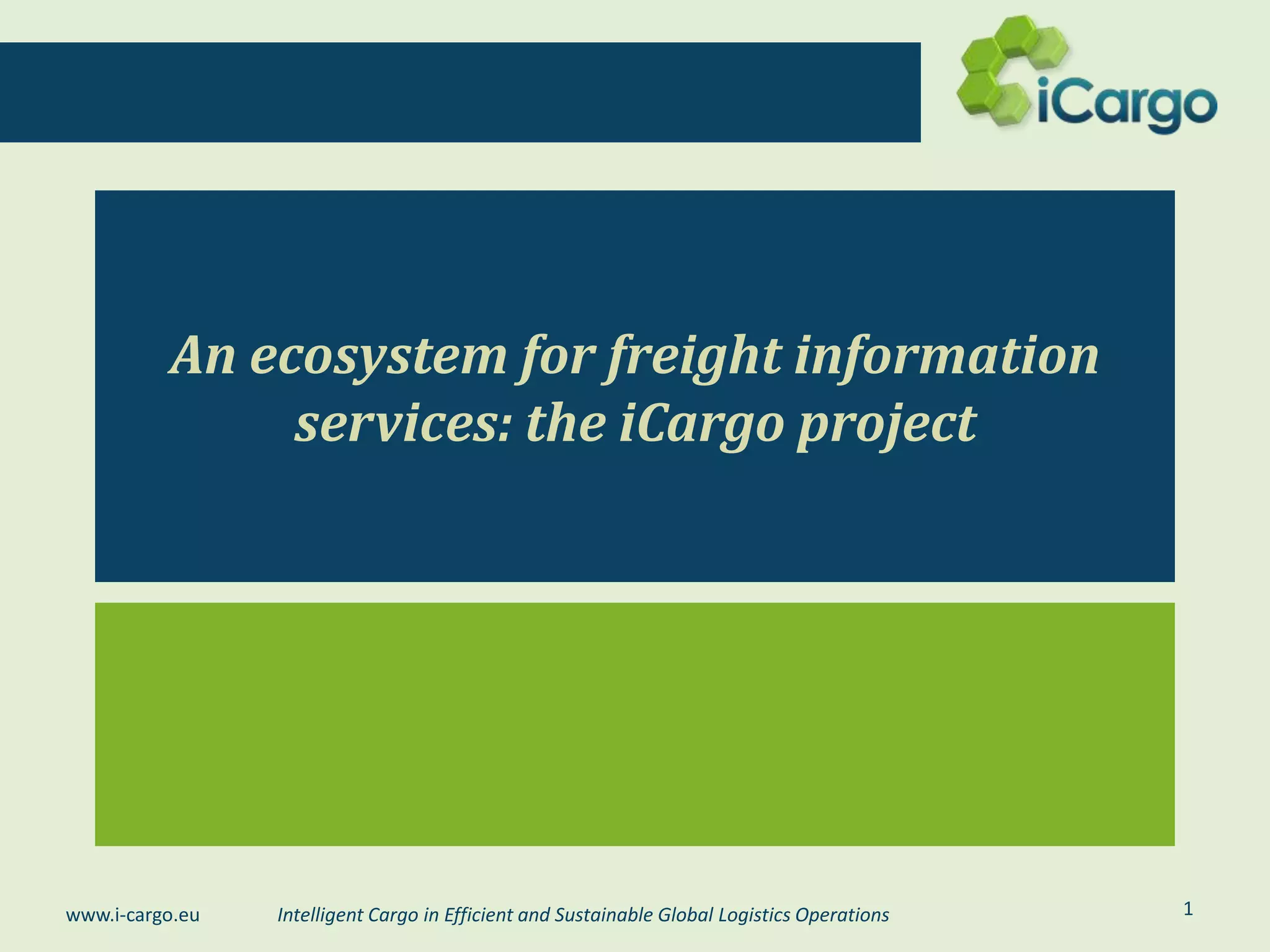 iCargo Project: general presentation | PPTX
