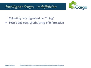 C2.1 The iCargo infrastructure | PPT
