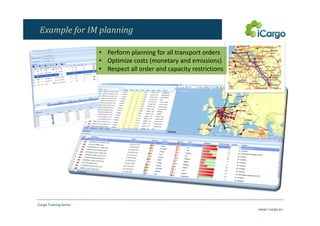C2.4 An example of developing for the iCargo Ecosystem: the Planning ...