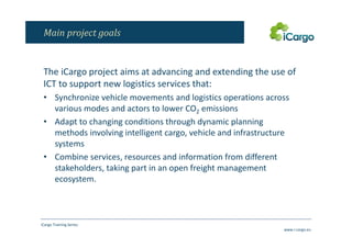 C2.4 An example of developing for the iCargo Ecosystem: the Planning ...
