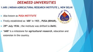 ICAR research centres, Indian Council of Agricultural Research ...