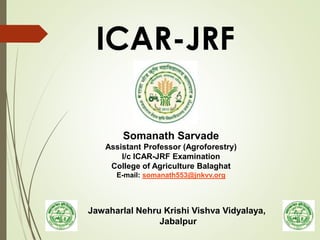 Icar jrf2 | PDF | Postgraduate Education | College Education