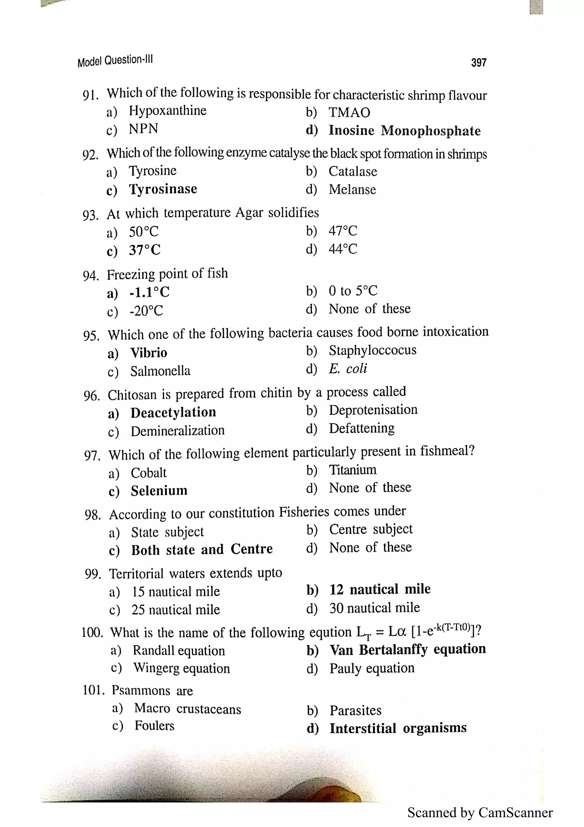 ICAR-JRF MODEL QUESTION PAPER | PDF