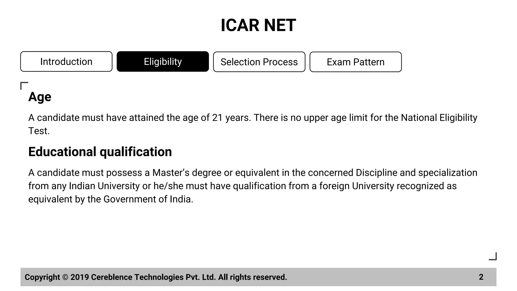 ICAR ASRB NET - Introduction | PPT