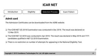 ICAR ASRB NET - Introduction | PPT