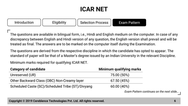 ICAR ASRB NET - Introduction | PPT