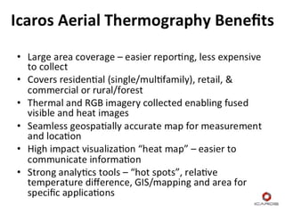 Icaros aerial thermography presentation | PDF