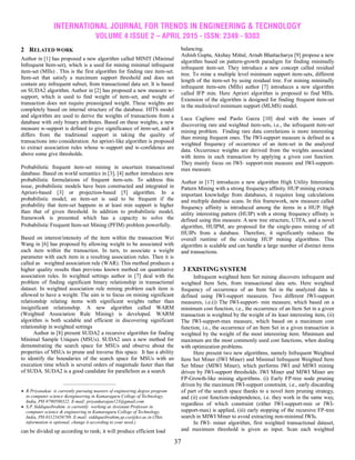 Efficient Utility Based Infrequent Weighted Item-Set Mining | PDF