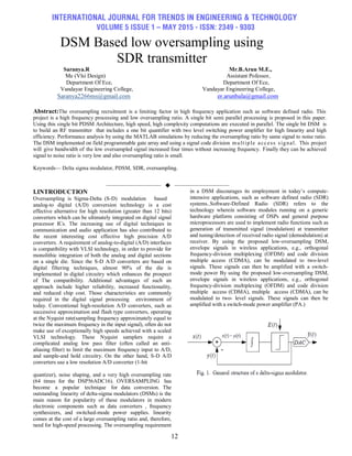 DSM Based low oversampling using SDR transmitter | PDF | Digital Audio | Computer Software and ...