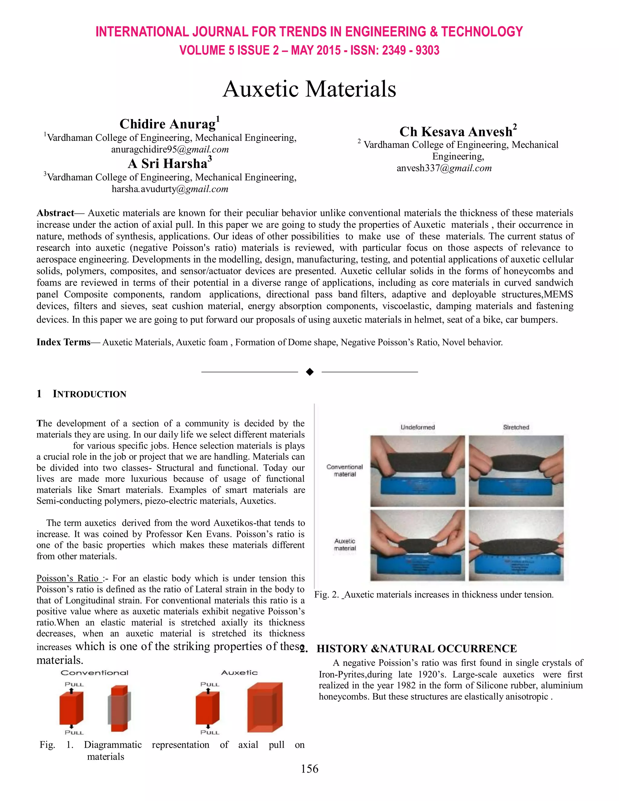 Auxetic Materials | PDF