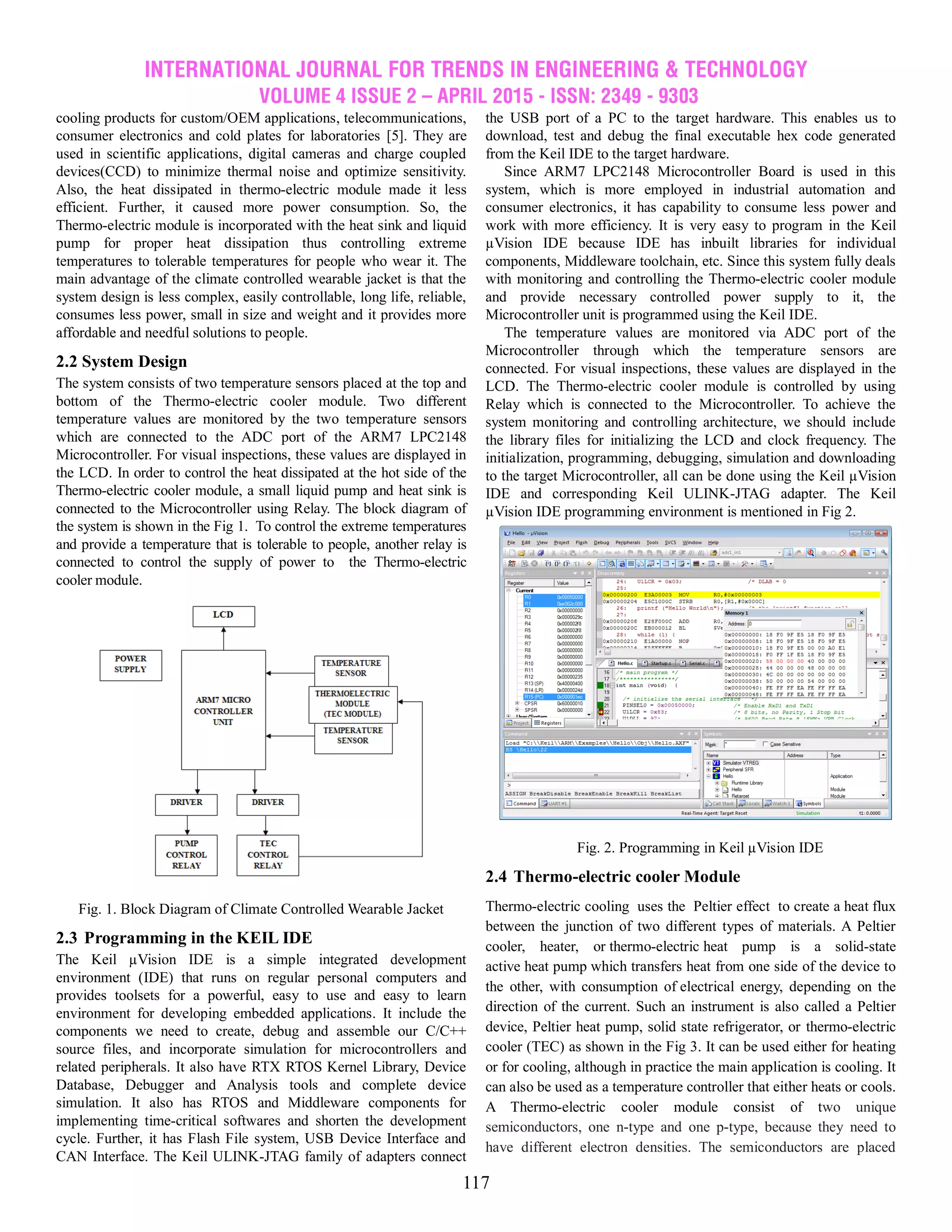 ARM Based Climate Controlled Wearable Jacket | PDF