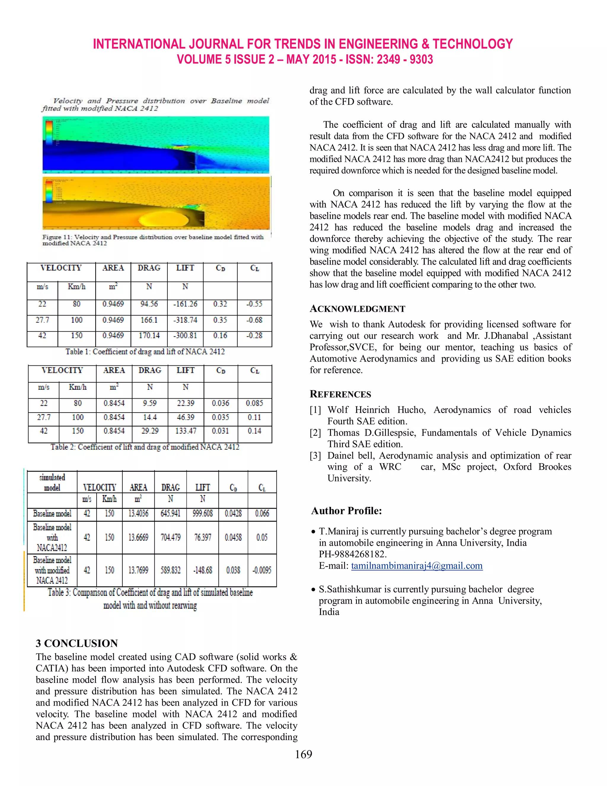 Design of Rear wing for high performance cars and Simulation using ...